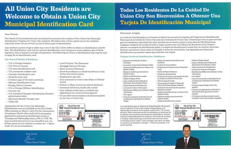 Obtain a Union City Municipal ID Card – Union City Police Department